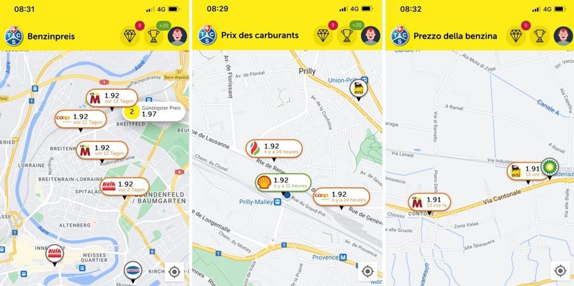 TCS lanciert Schweizer Benzinpreisradar | auto-illustrierte - Das ...